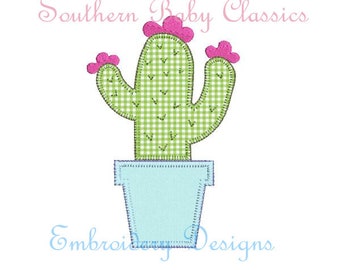 Cactus applique | Etsy