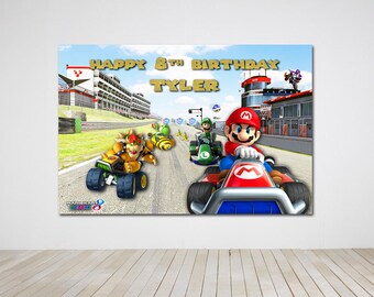 Mario kart banner | Etsy