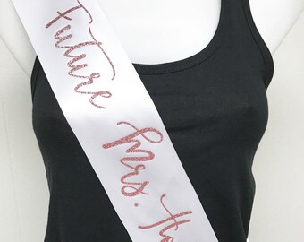 Rose gold sash | Etsy