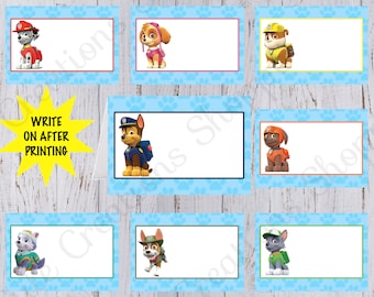 Paw patrol tags | Etsy