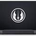 Jedi logo vinyl decal.. Star Wars Jedi decal.. Jedi sticker..