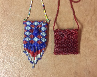 Beaded amulet bag | Etsy