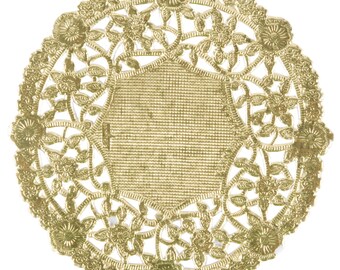 Gold paper doilies | Etsy