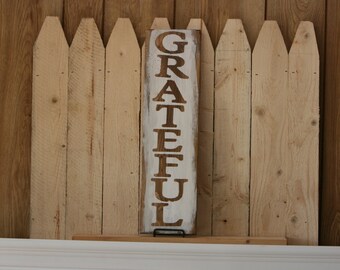 Grateful sign | Etsy