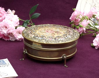 Vintage powder box | Etsy