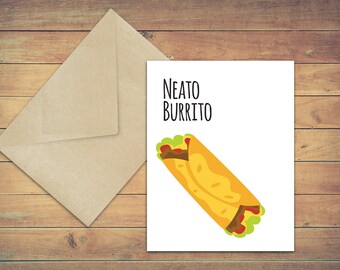 Burrito card | Etsy