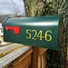 Mailbox Number Decals 2 sets Antique Style Custom