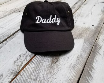 SET OF 2 Babygirl Daddy Dad Hat Embroidered Baseball Cap Strap