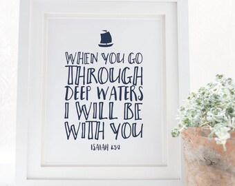 Nautical scripture | Etsy