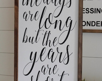 Years are short | Etsy