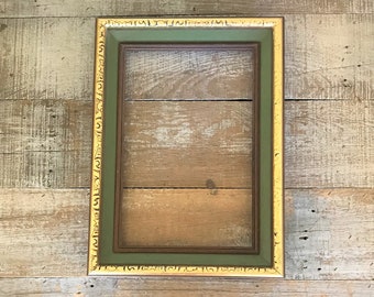 Vintage wood frame | Etsy