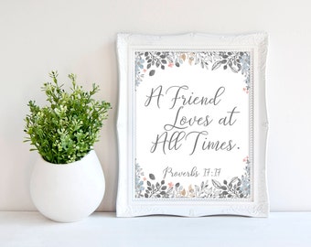 Proverbs 17 17 | Etsy