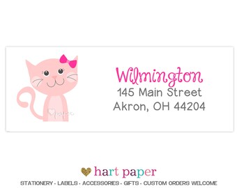 Cat address labels | Etsy