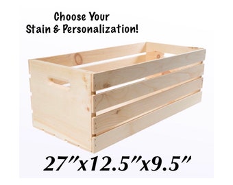 Wooden toy box | Etsy