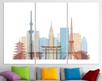 Tokyo Map Print Tokyo Print Tokyo Poster Tokyo Wall Art