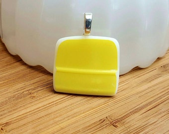 Diamond Jadite Pyrex Jewelry Pendant Rim Unique Upcycled