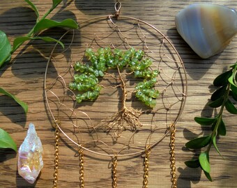 Crystal dreamcatcher | Etsy