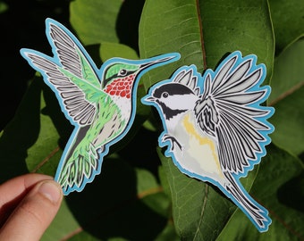 Flying birds sticker | Etsy