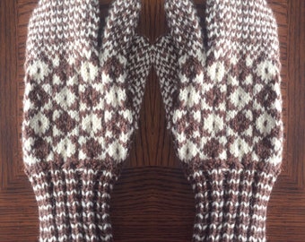 Knitting Pattern PDF Trigger Finger Mittens for Men and