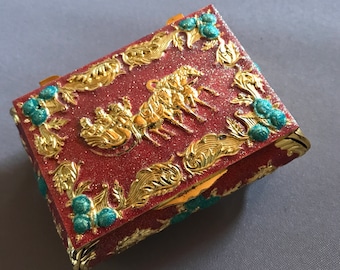 Metal jewelry box | Etsy