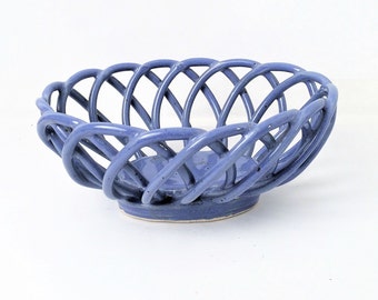 Basket weave pottery | Etsy