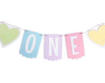 Pastel Rainbow Flag Banner Pastel Rainbow Party Banner