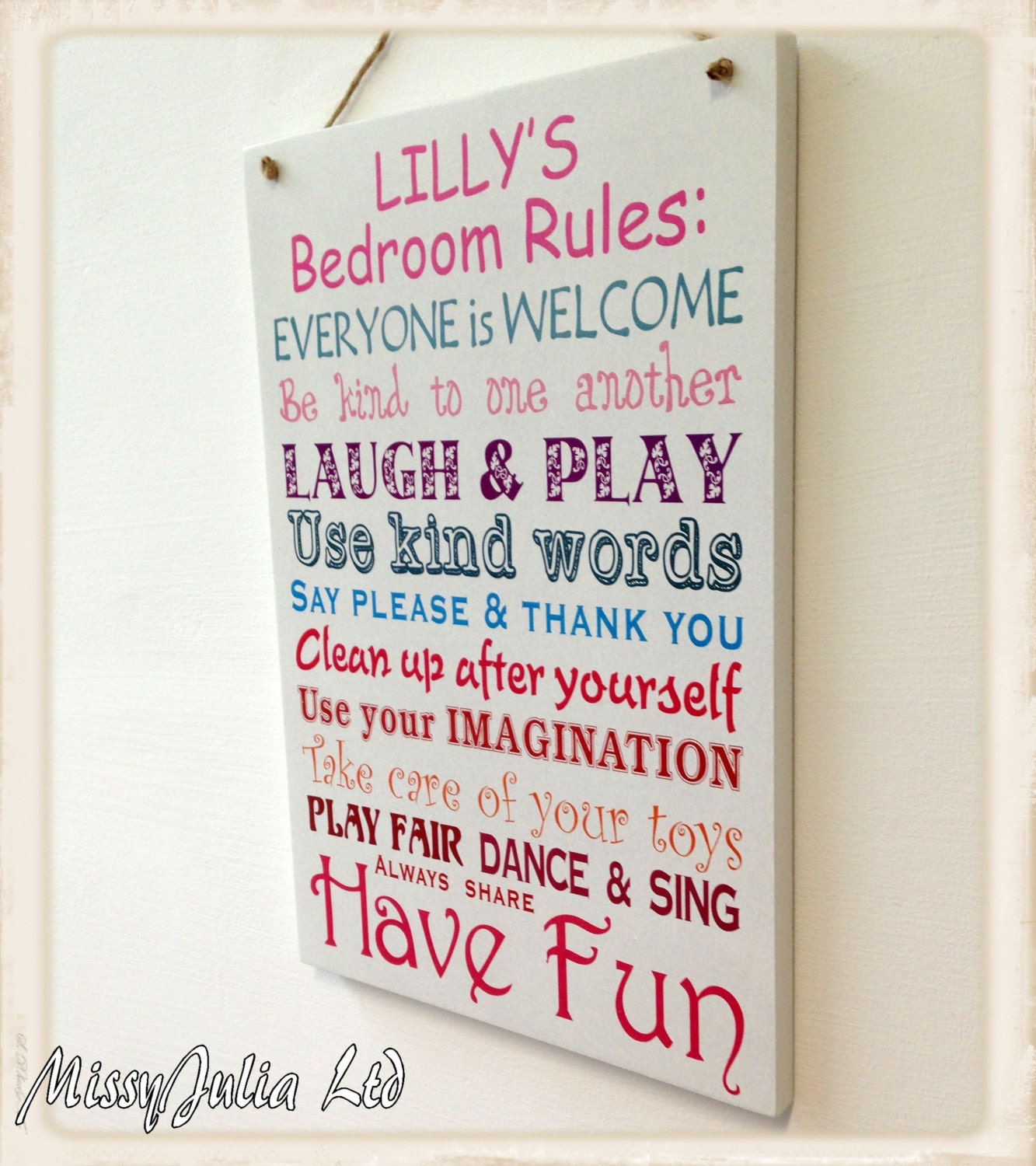 Personalised Children Bedroom Rules Wooden Plaque Boy Girl Sign W150 personalised-children-bedroom-rules-wooden-plaque-boy-girl-sign-w150