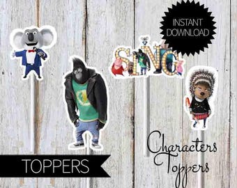 Sing cake topper | Etsy