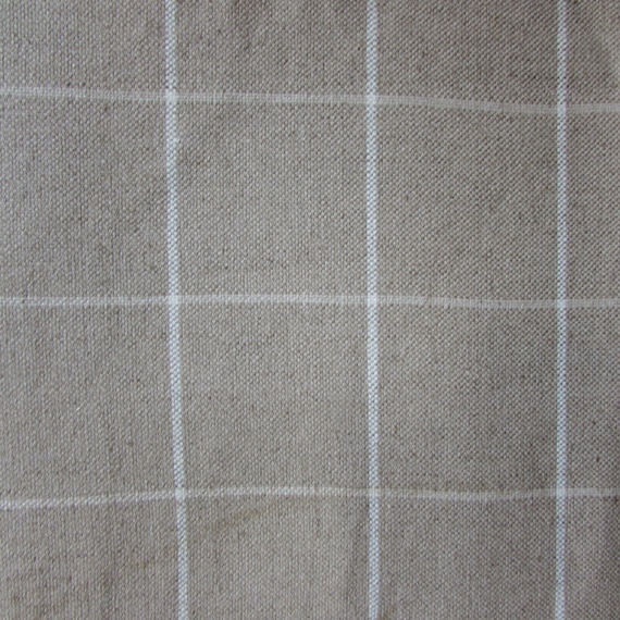LINEN window pane plaid French Laundry designer multipurpose