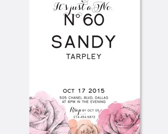 Chanel invitation | Etsy