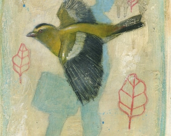 Finch painting | Etsy
