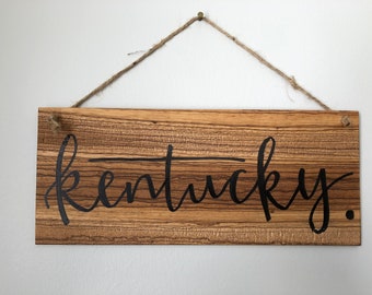 Kentucky sign | Etsy