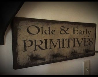 Primitive peg rack | Etsy