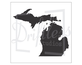 Michigan stencil | Etsy