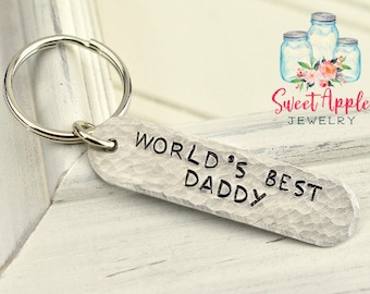 I love you Daddy keychain Fathers day Keychain Personalized