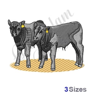 Cattle embroidery | Etsy