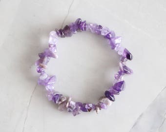 Amethyst bracelet | Etsy