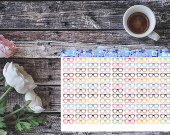 Glasses stickers | Etsy