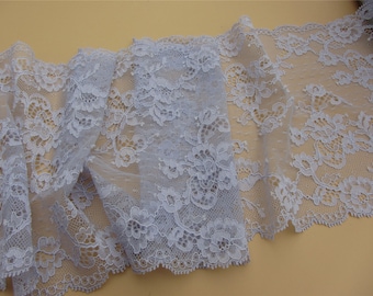ivory white wedding laceStretch Lace Trim Extra Wide Lace