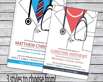 Doctor Invitation Medical School Doctor Graduation