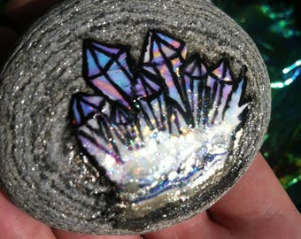 Iridescent crystal | Etsy