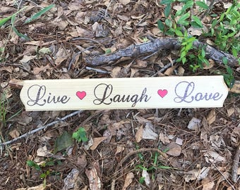 Live laugh love sign | Etsy