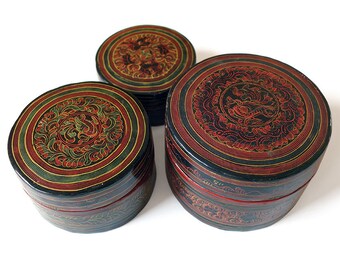 Burmese lacquerware | Etsy
