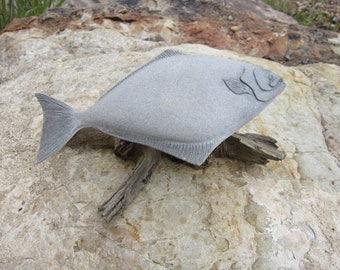 Halibut art | Etsy