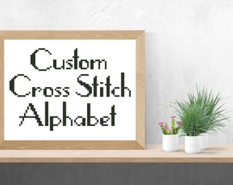 Cross stitch letters | Etsy