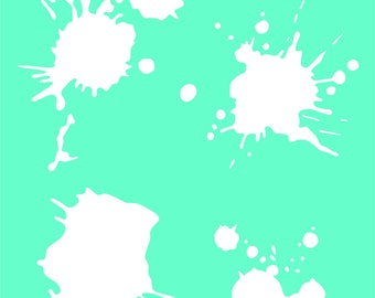 Splatter stencil | Etsy