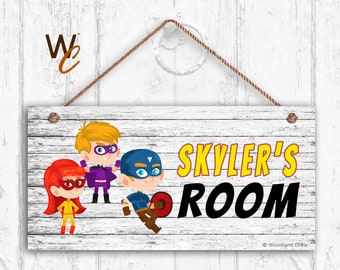 Superhero door sign | Etsy