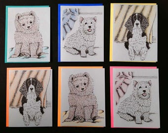 Dog notecards | Etsy