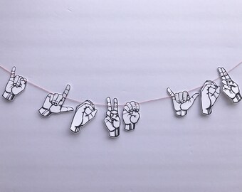 Asl decor | Etsy