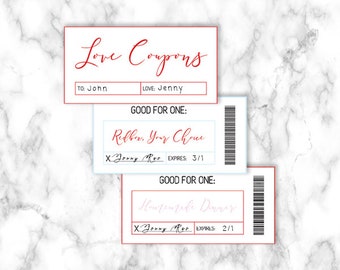 Fun Love Coupon Book Gift for Her 12 Funny Printable